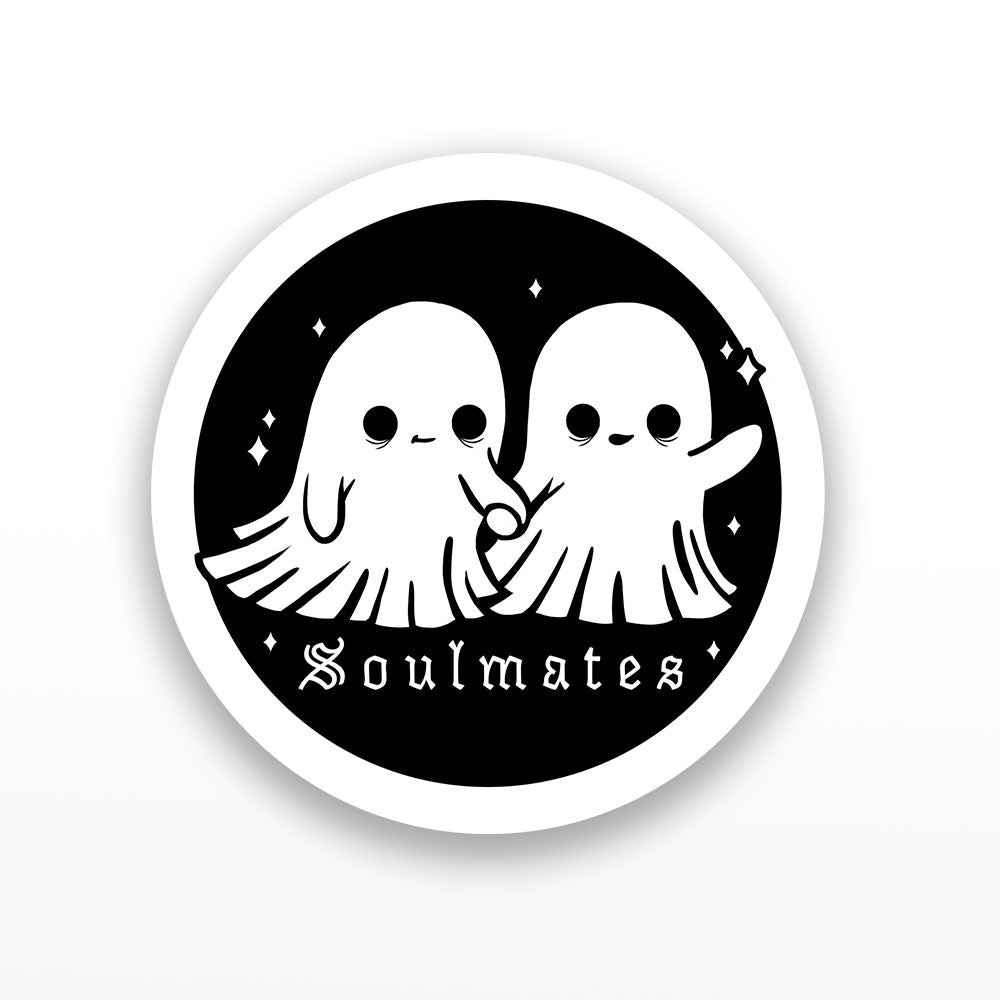 Soulmates Monochrome Sticker – Making Myths